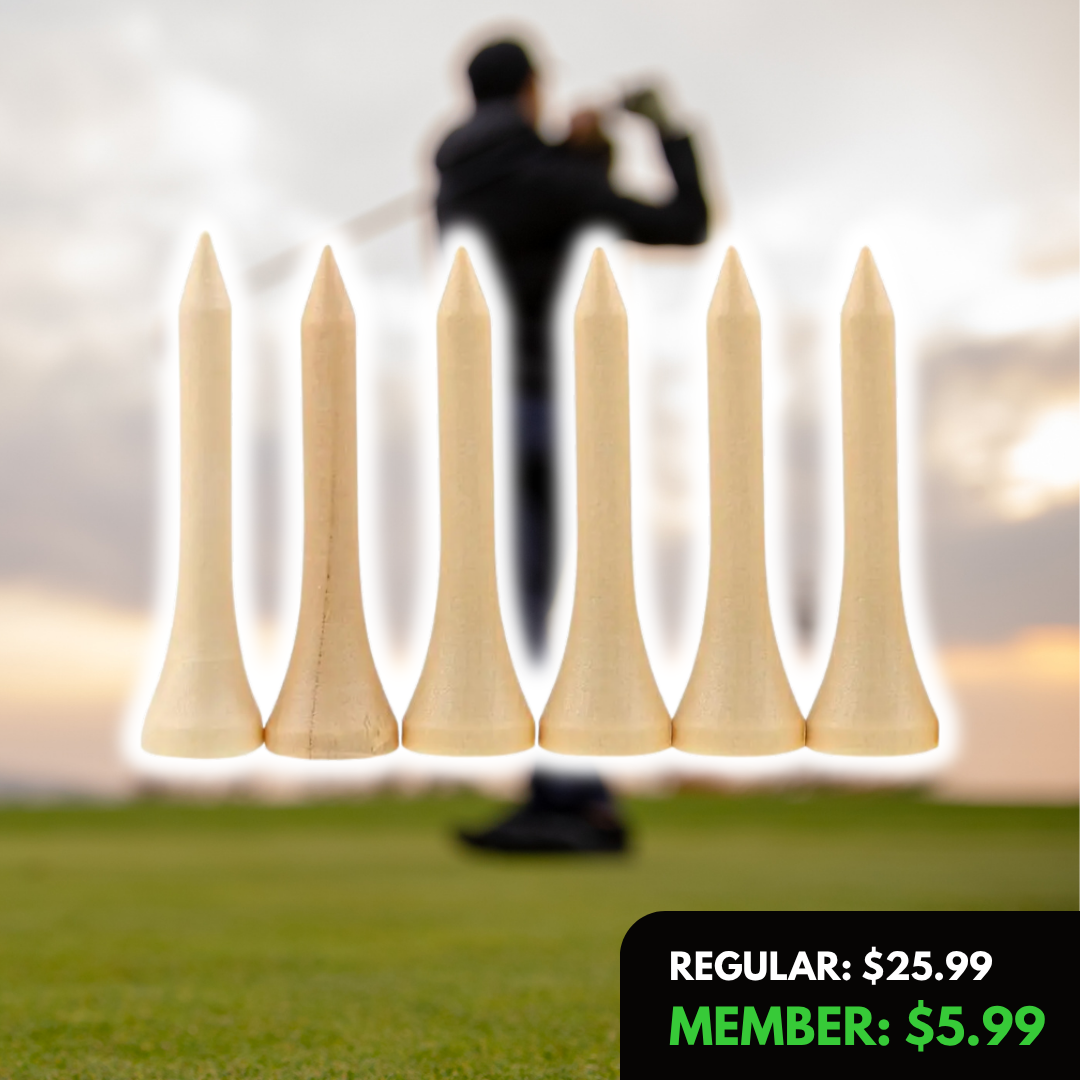 EcoDrive Bamboo Golf Tees Wooden Bamboo Golf Tees – Easy Birdie Golf